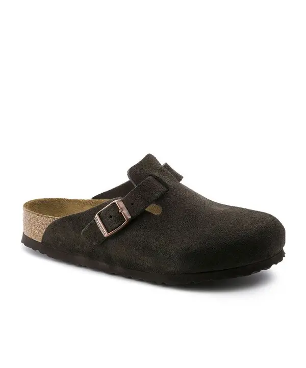 BIRKENSTOCK Boston Suede Clogs