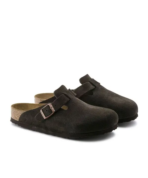 BIRKENSTOCK Boston Suede Clogs