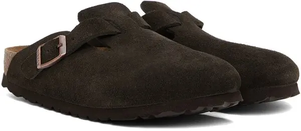 BIRKENSTOCK Boston Suede Clogs