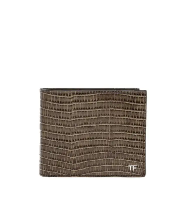 TOM FORD Embossed Bi-fold Wallet