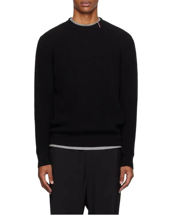 Moncler Logo Patch Crewneck Jumper