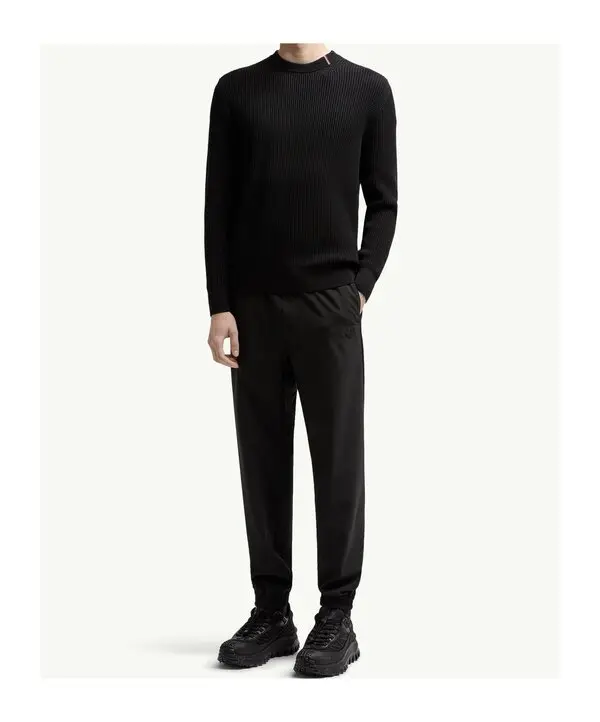 Moncler Logo Patch Crewneck Jumper