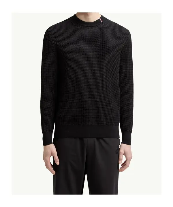 Moncler Logo Patch Crewneck Jumper