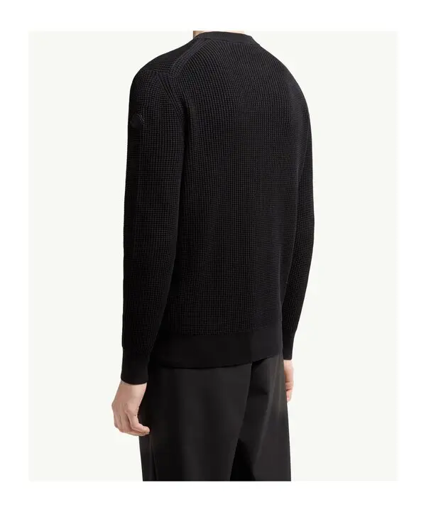 Moncler Logo Patch Crewneck Jumper