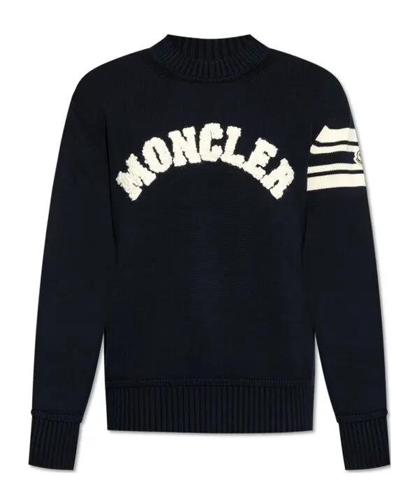 Moncler Logo Detailed Crewneck Jumper