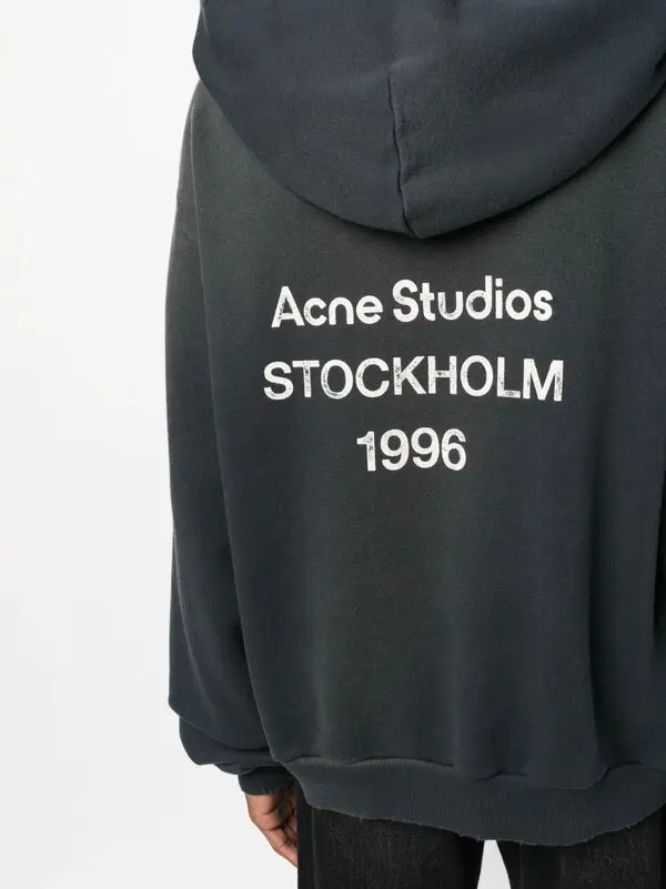 Acne Studios Long-sleeved Hooded Sweatshirt