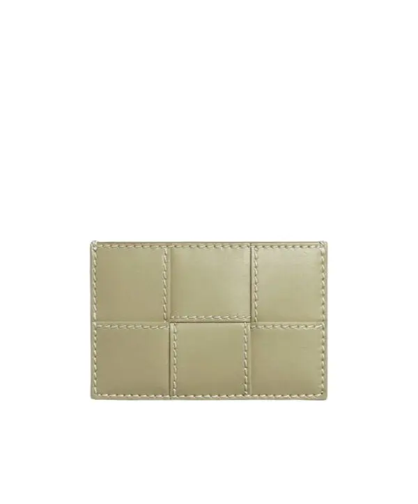 Bottega Veneta Cassette Credit Card Case - Nude