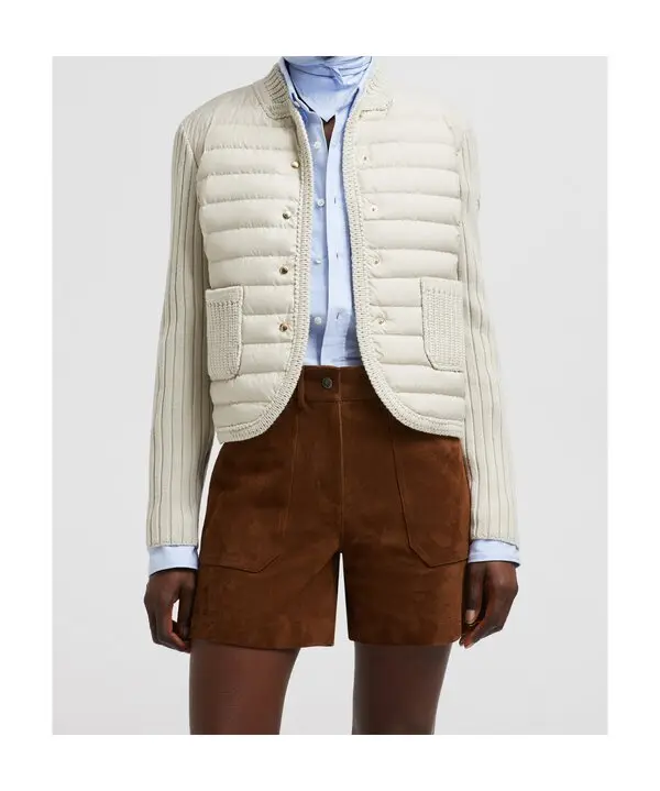 Moncler Padded Wool Cardigan
