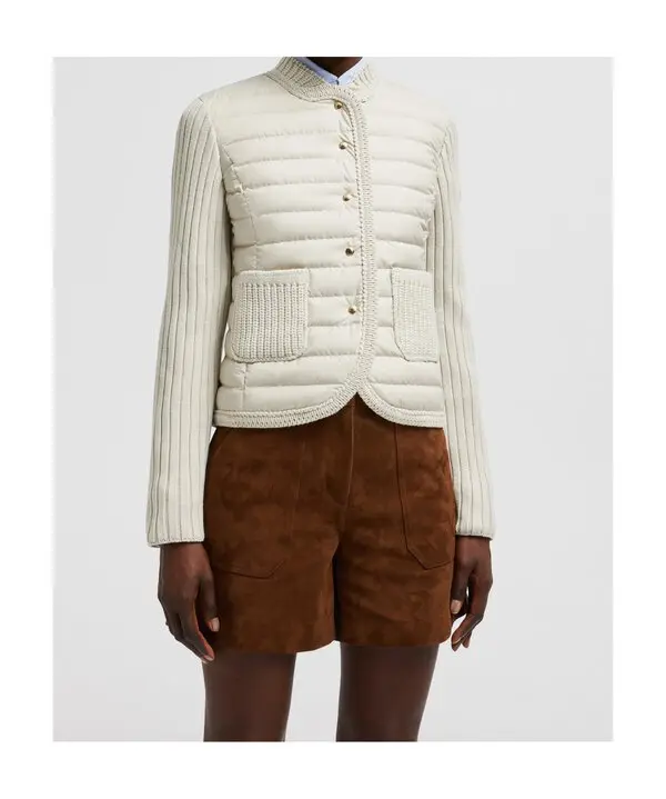 Moncler Padded Wool Cardigan
