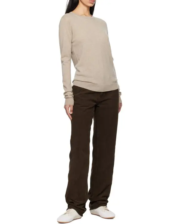 THE ROW Jazor Sweater - Beige Melange