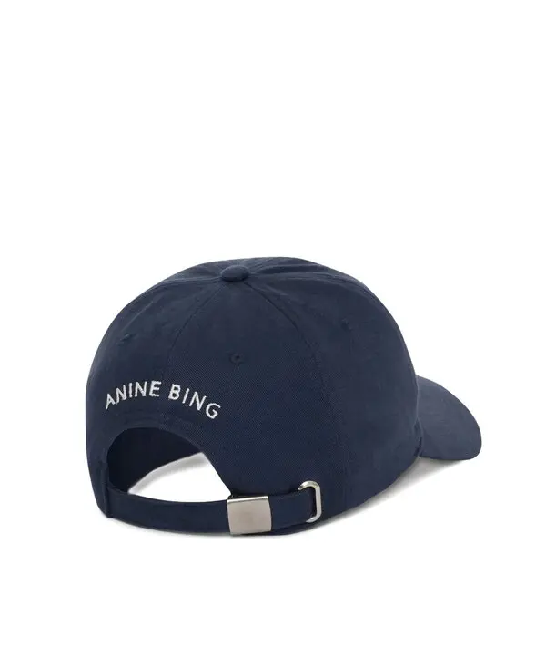 ANINE BING Jeremy Logo Embroidered Baseball Cap