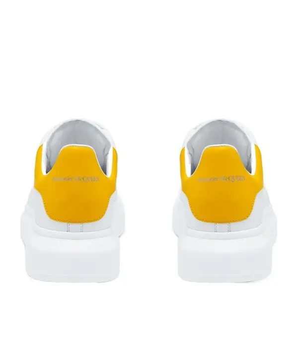 Alexander McQueen Oversized Lace-up Sneakers - White/yellow
