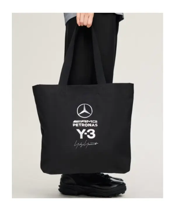 Y3 Amg Petronas Logo Tote Bag