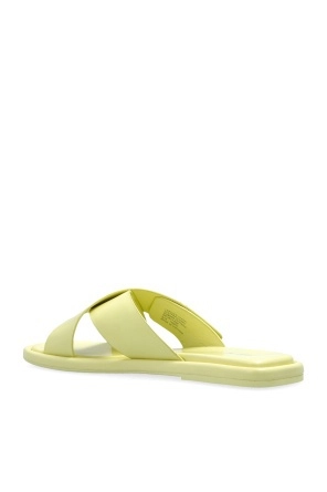 Tory Burch Leather Slides - Yellow