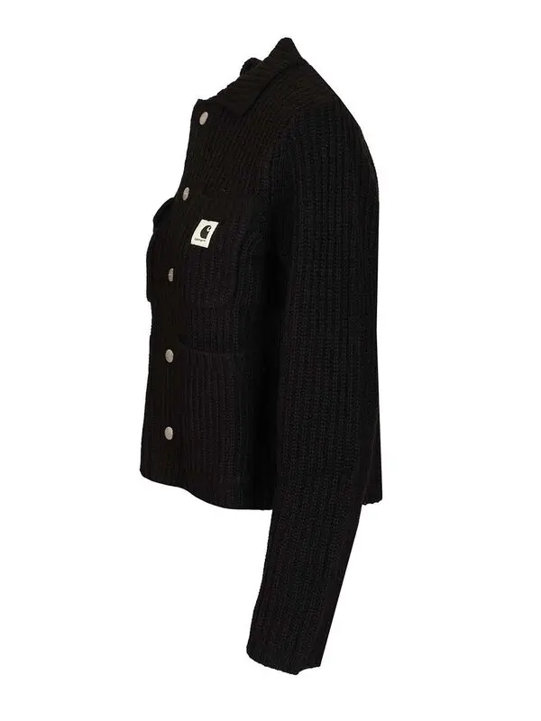 Carhartt Work In Progress Michigan Knitted Cardigan - Black