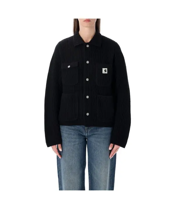 Carhartt Work In Progress Michigan Knitted Cardigan - Black