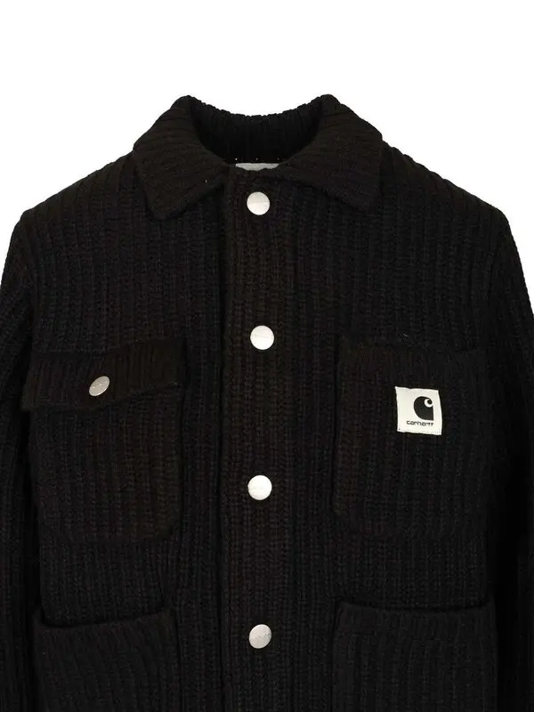 Carhartt Work In Progress Michigan Knitted Cardigan - Black