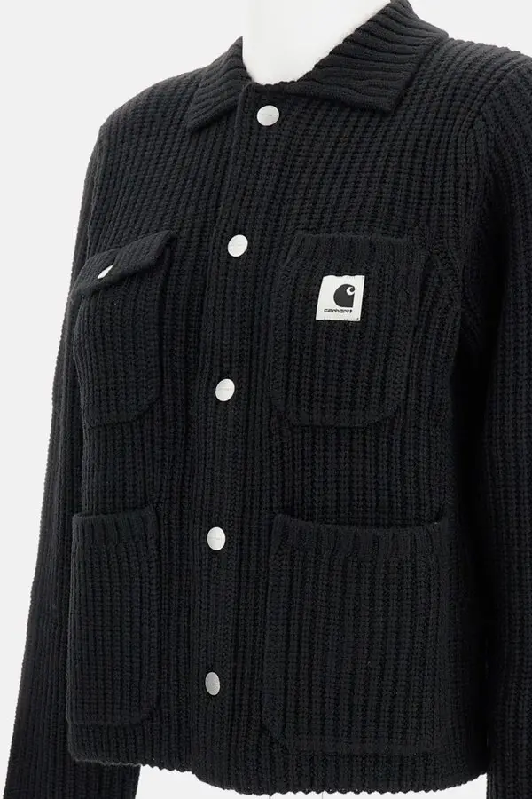 Carhartt Work In Progress Michigan Knitted Cardigan - Black