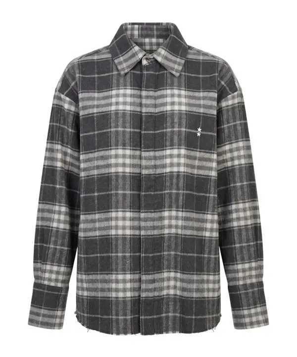 ICON DENIM LOS ANGELES Plaid Shirt - Black