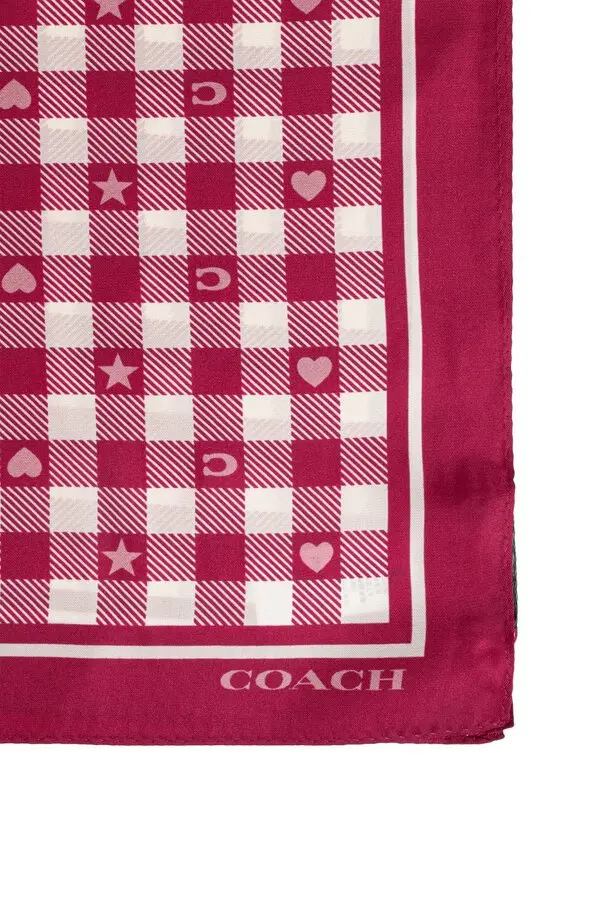 COACH Patterned Silk Scarf