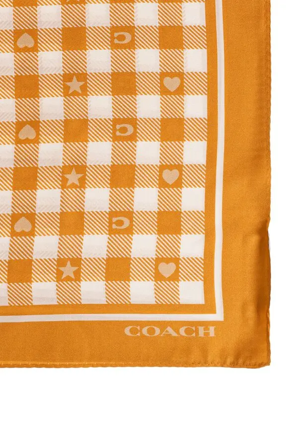 COACH Patterned Silk Scarf
