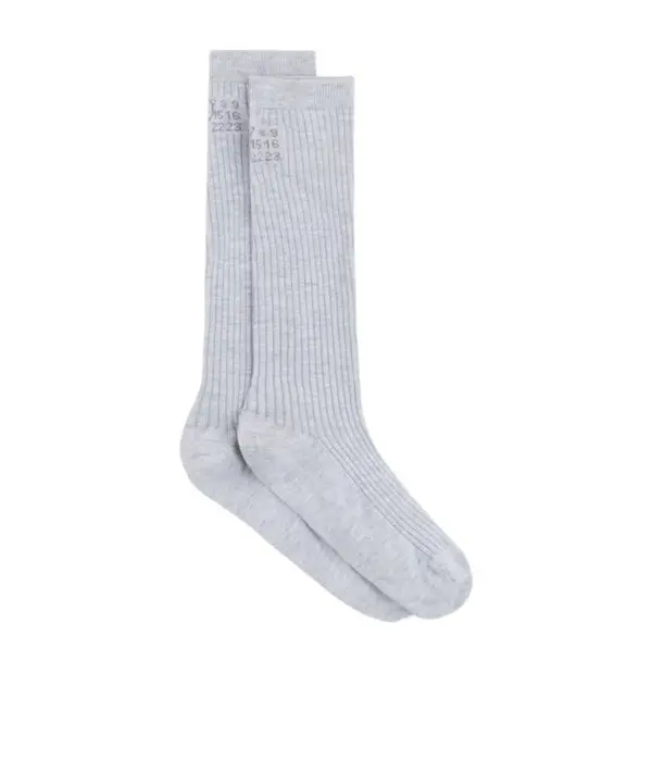 MAISON MARGIELA Knee-high Socks - White