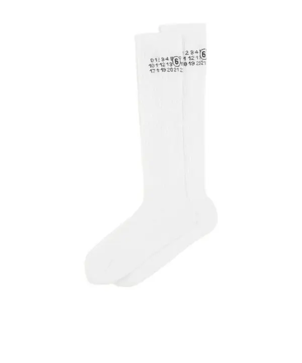 MAISON MARGIELA Knee-high Socks - White
