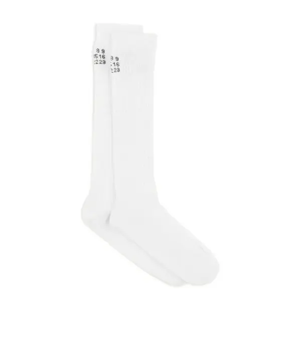 MAISON MARGIELA Knee-high Socks - White