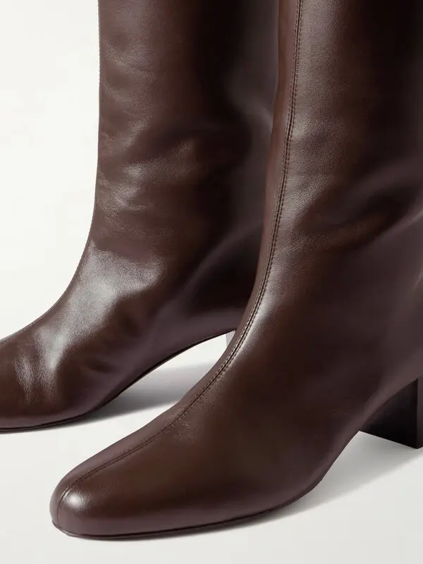 TOTEME Leather Knee-high Boots