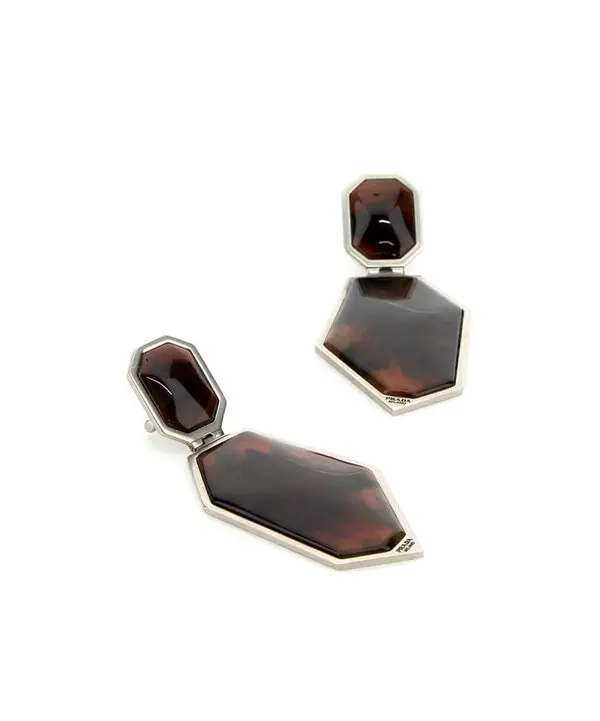 Prada Logo-engraved Earrings
