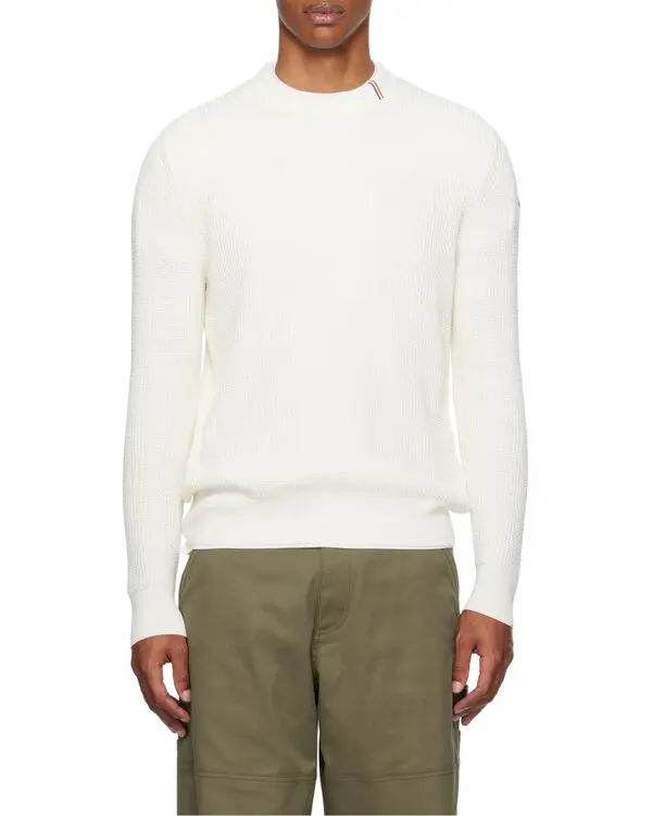 Moncler Logo Patch Crewneck Jumper