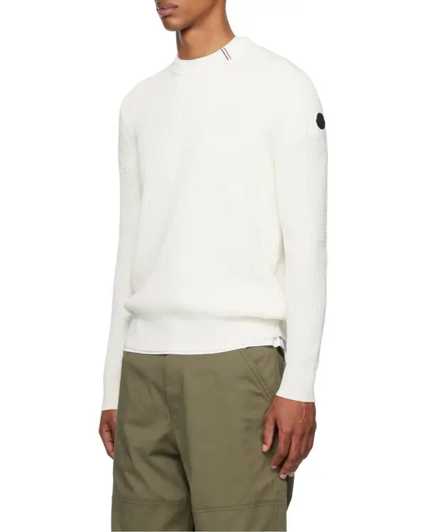 Moncler Logo Patch Crewneck Jumper