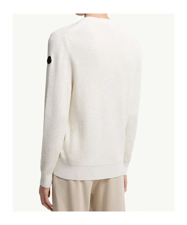 Moncler Logo Patch Crewneck Jumper