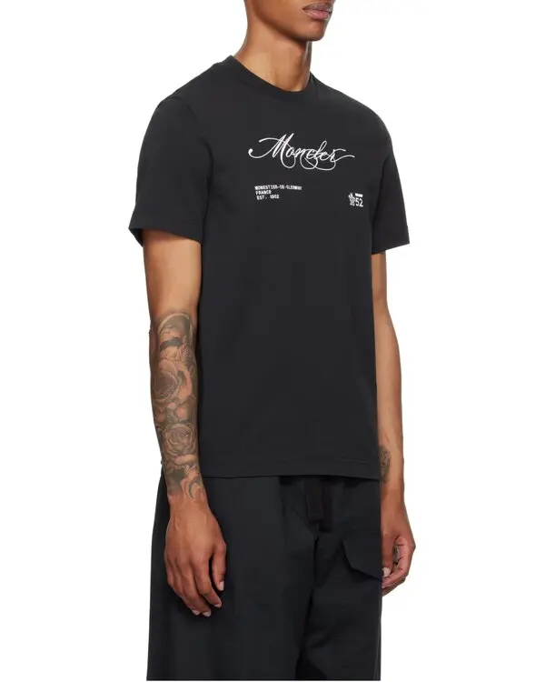Moncler Embroidered Logo Cotton T-shirt