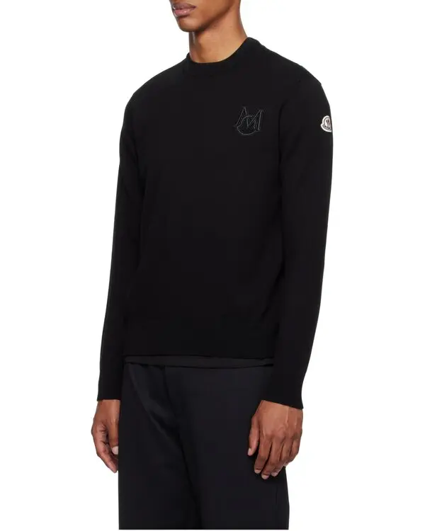 Moncler Embroidered Monogram Jumper
