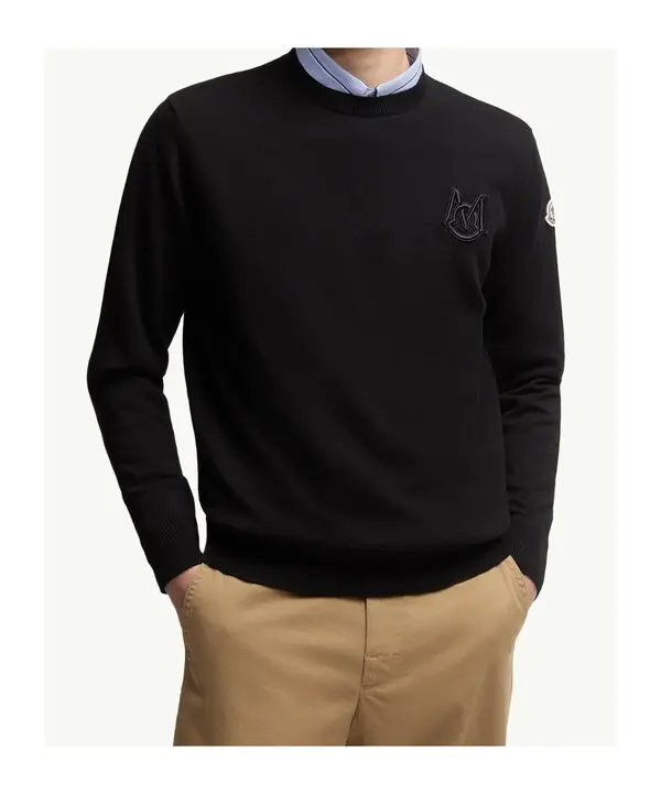 Moncler Embroidered Monogram Jumper