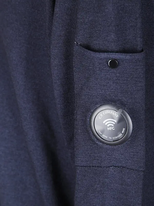 C.P. COMPANY Lens-detail Raglan-sleeve Sweater