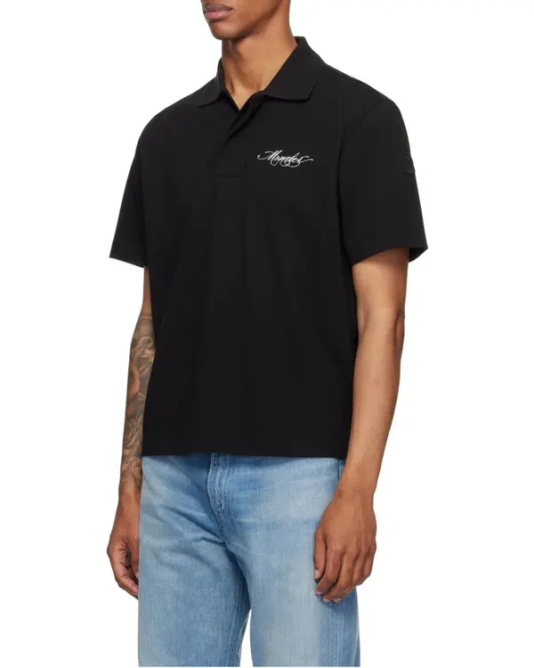 Moncler Logo Patch Short-sleeved Polo Shirt