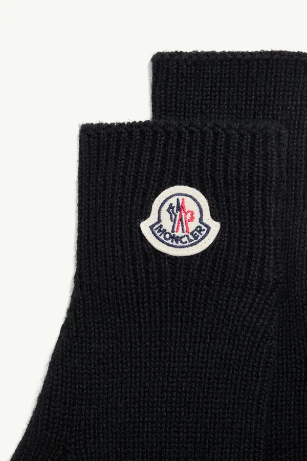 Moncler Logo Patch Knitted Gloves