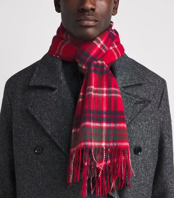 Harrods Cashmere Tartan Scarf