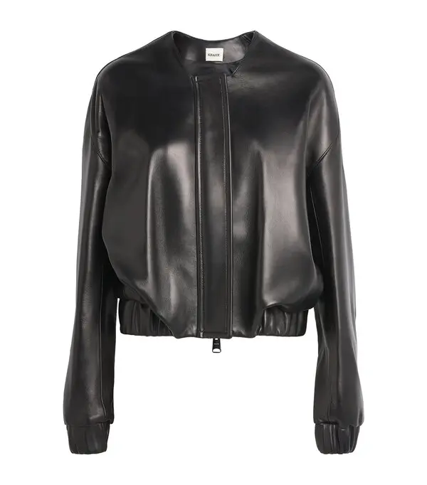 Khaite Leather Cordan Jacket