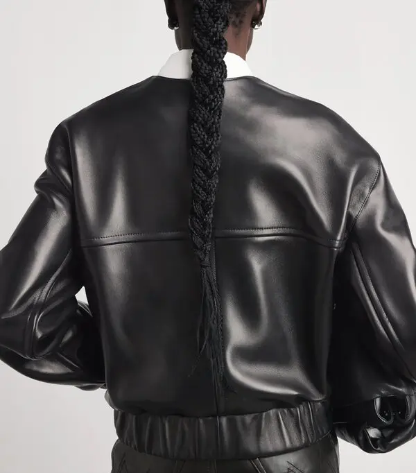 Khaite Leather Cordan Jacket