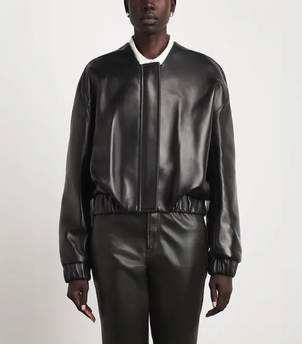 Khaite Leather Cordan Jacket