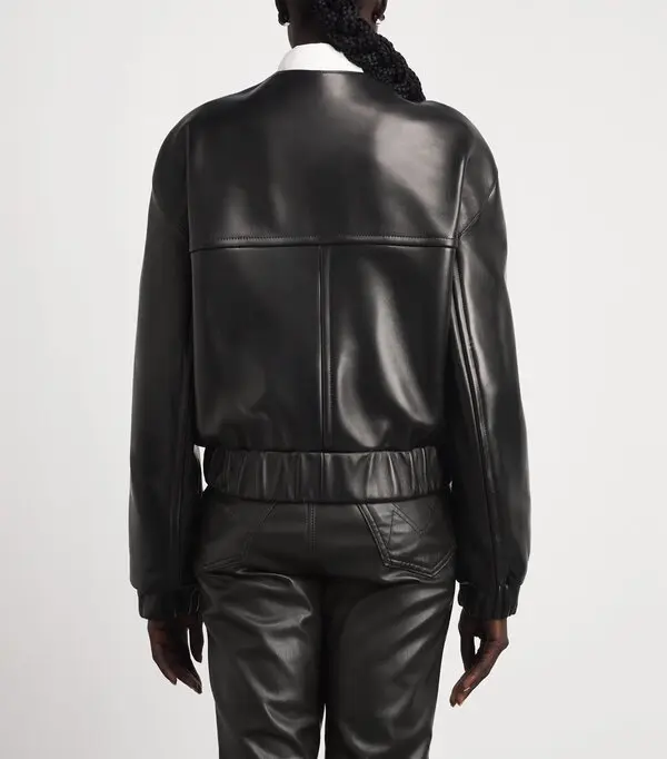Khaite Leather Cordan Jacket