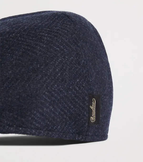 Borsalino Wool-blend Parigi Duckbill Flat Cap