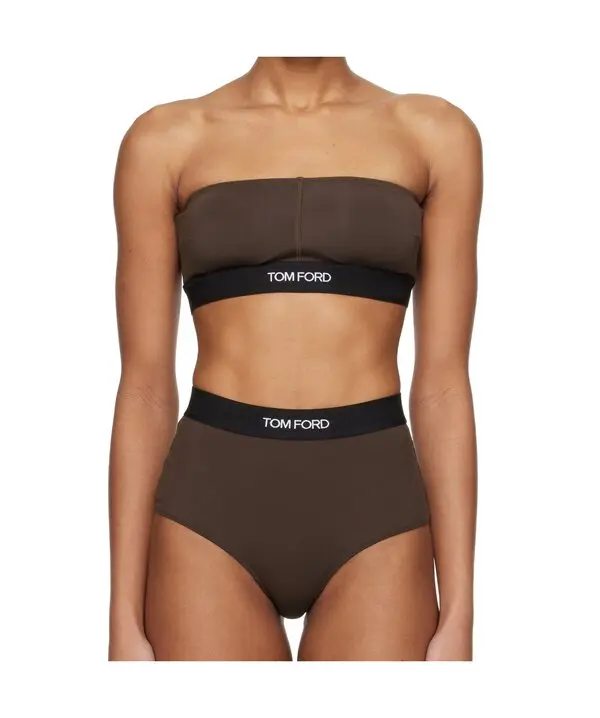 TOM FORD Logo Underband Bandeau Bra