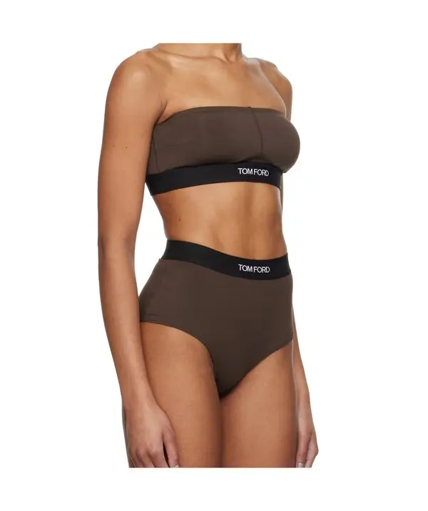 TOM FORD Logo Underband Bandeau Bra