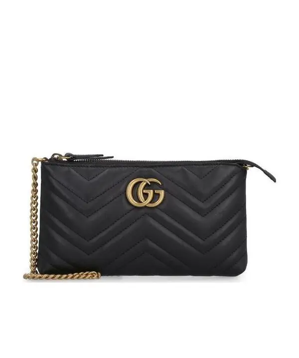 Gucci Gg Marmont Mini Quilted Chain Bag