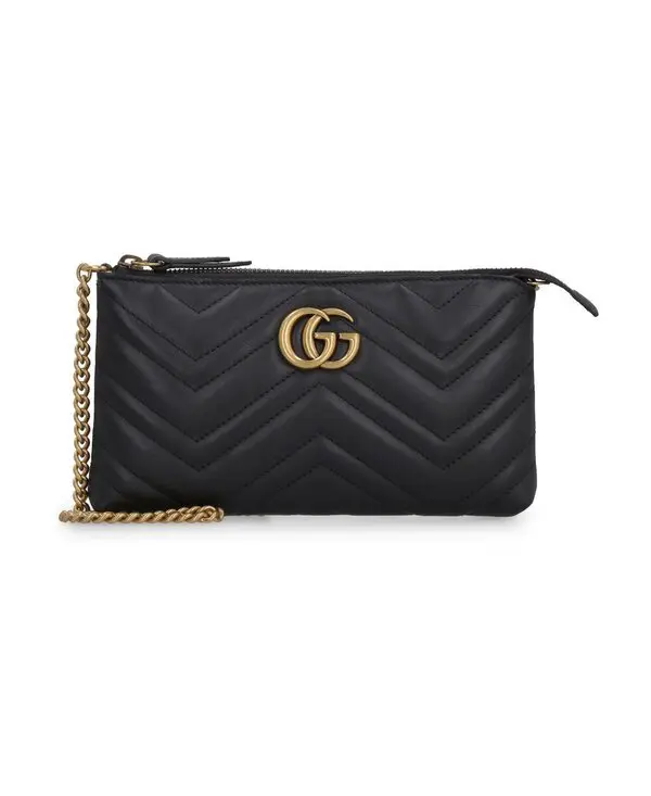 Gucci Gg Marmont Mini Quilted Chain Bag
