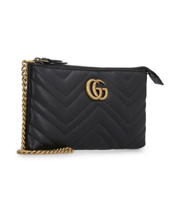 Gucci Gg Marmont Mini Quilted Chain Bag